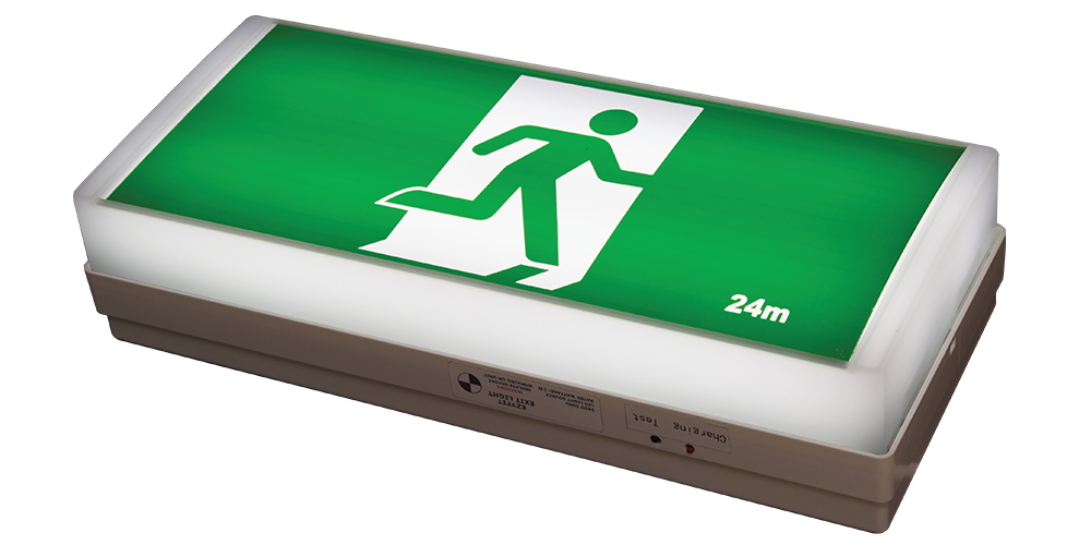LED Wall Mount Exit & Emergency Light - EzyFit Exit Emergency Lighting